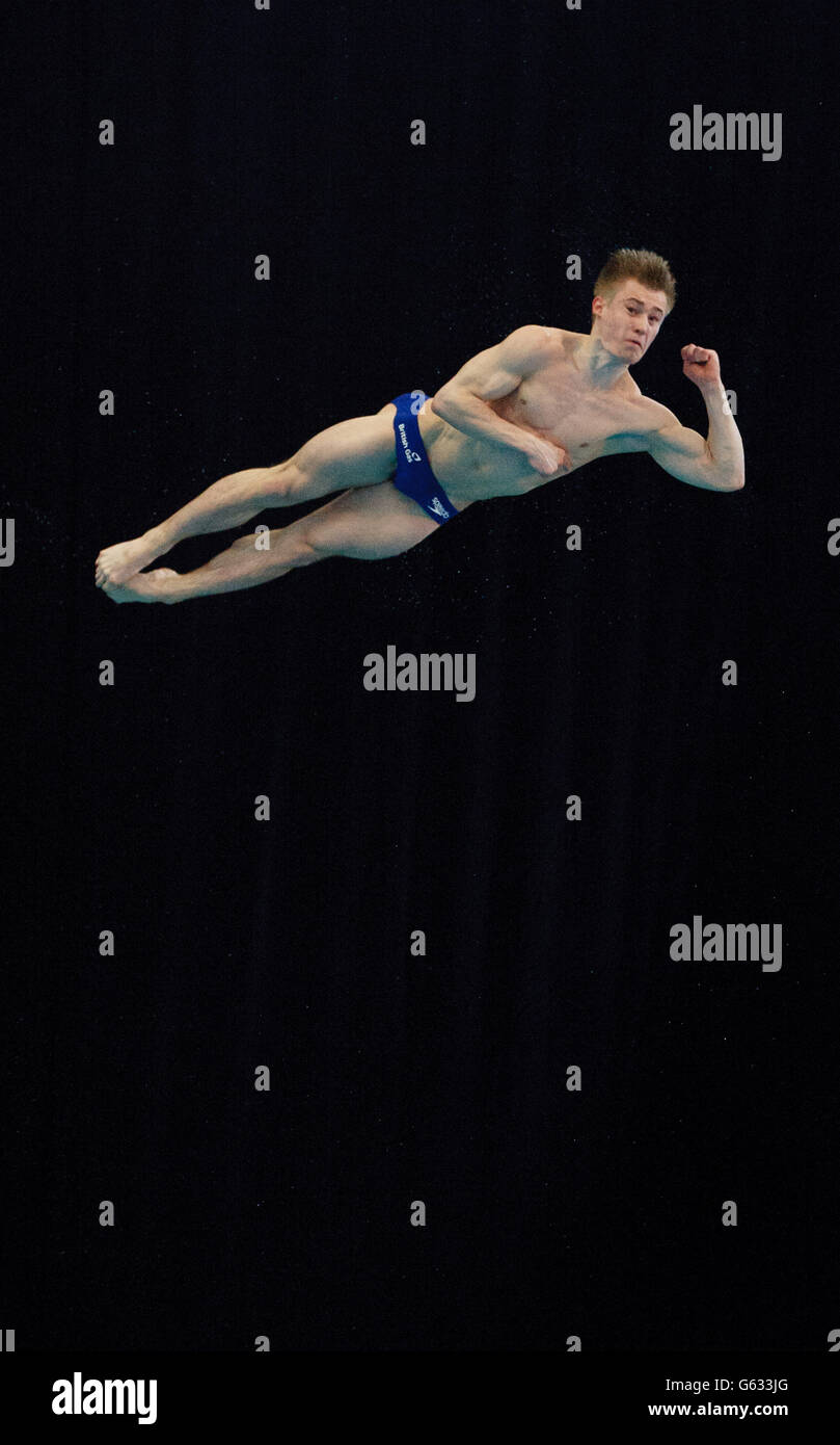 Britain's Jack Laugher competes in the Men's 3m springboard event ...