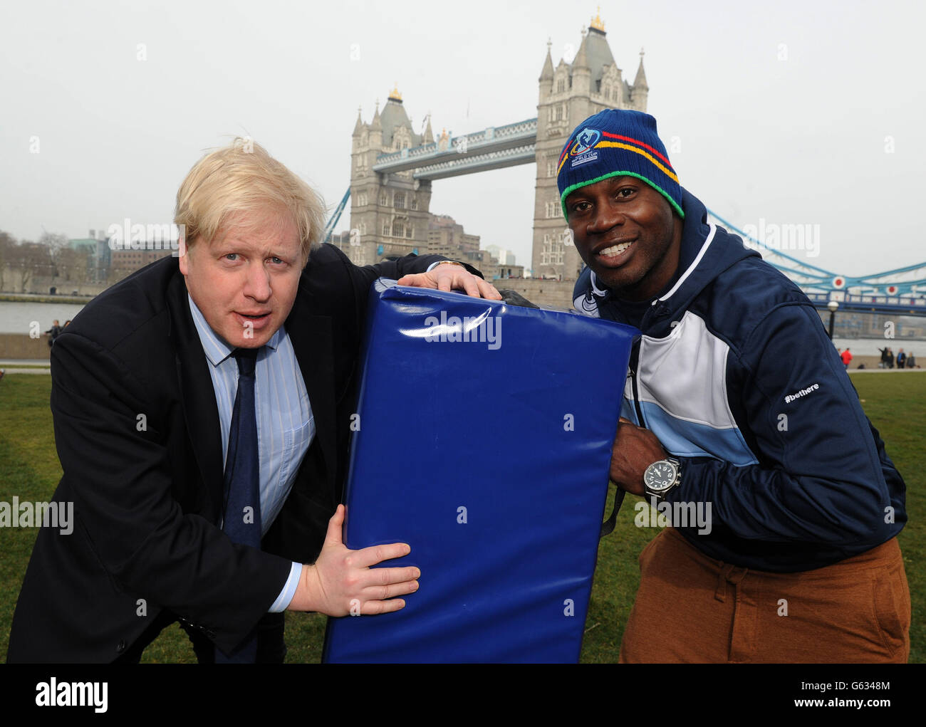Rugby League - Martin Offiah and Boris Johnson Photocall - Tower Bridge ...