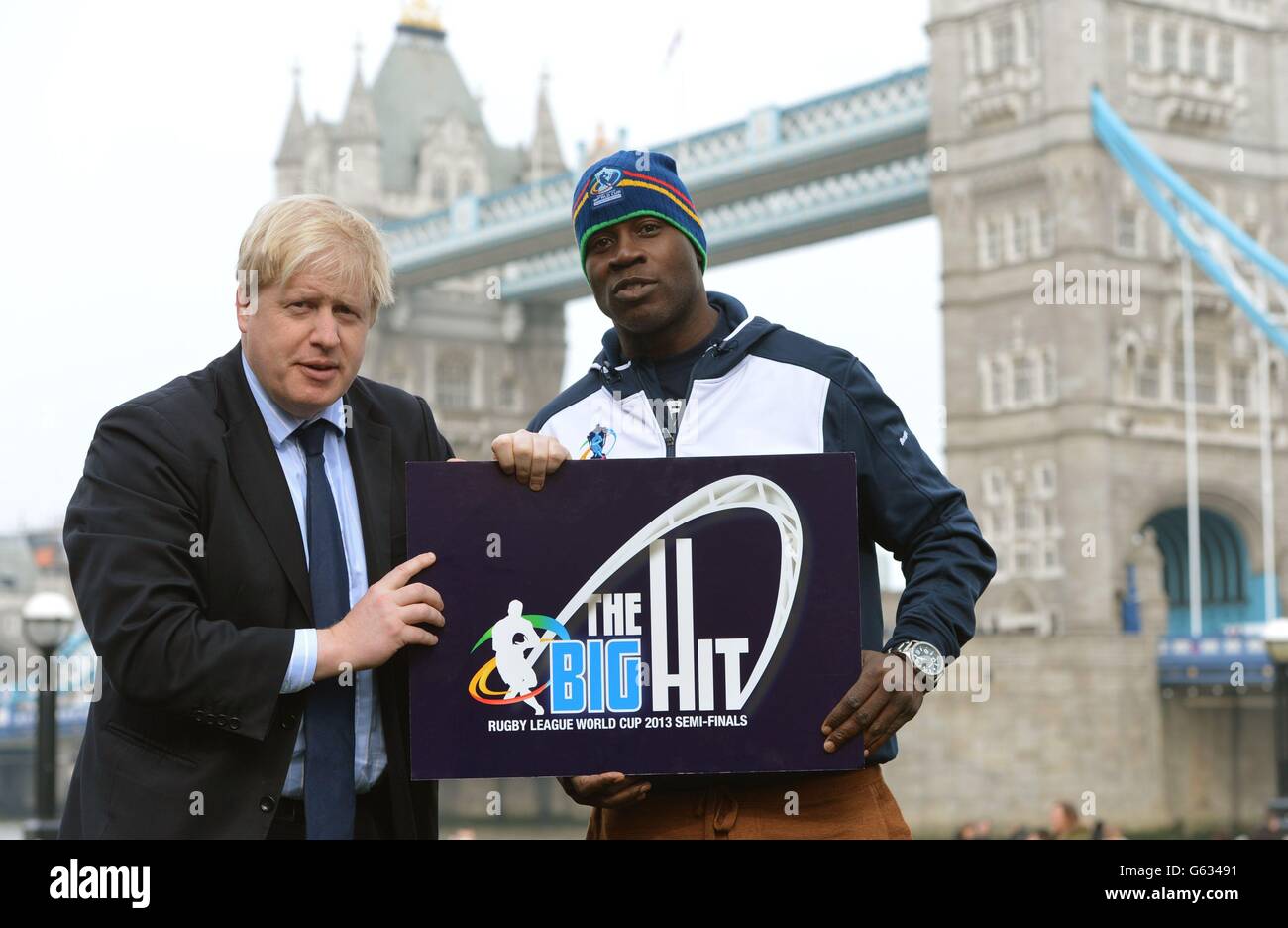 Mayor London Boris Johnson Tower Bridge High Resolution Stock ...