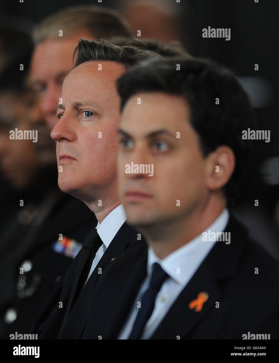 Prime Minister David Cameron (left) and Labour Leader Ed Miliband ...