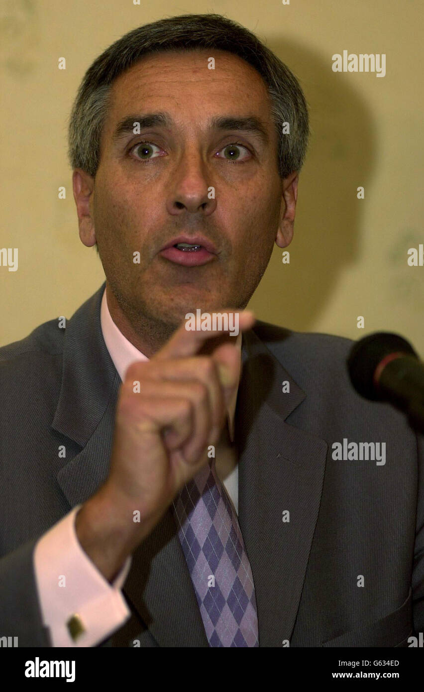 Former Welsh Secretary, Wokingham Tory MP John Redwood addresses a ...