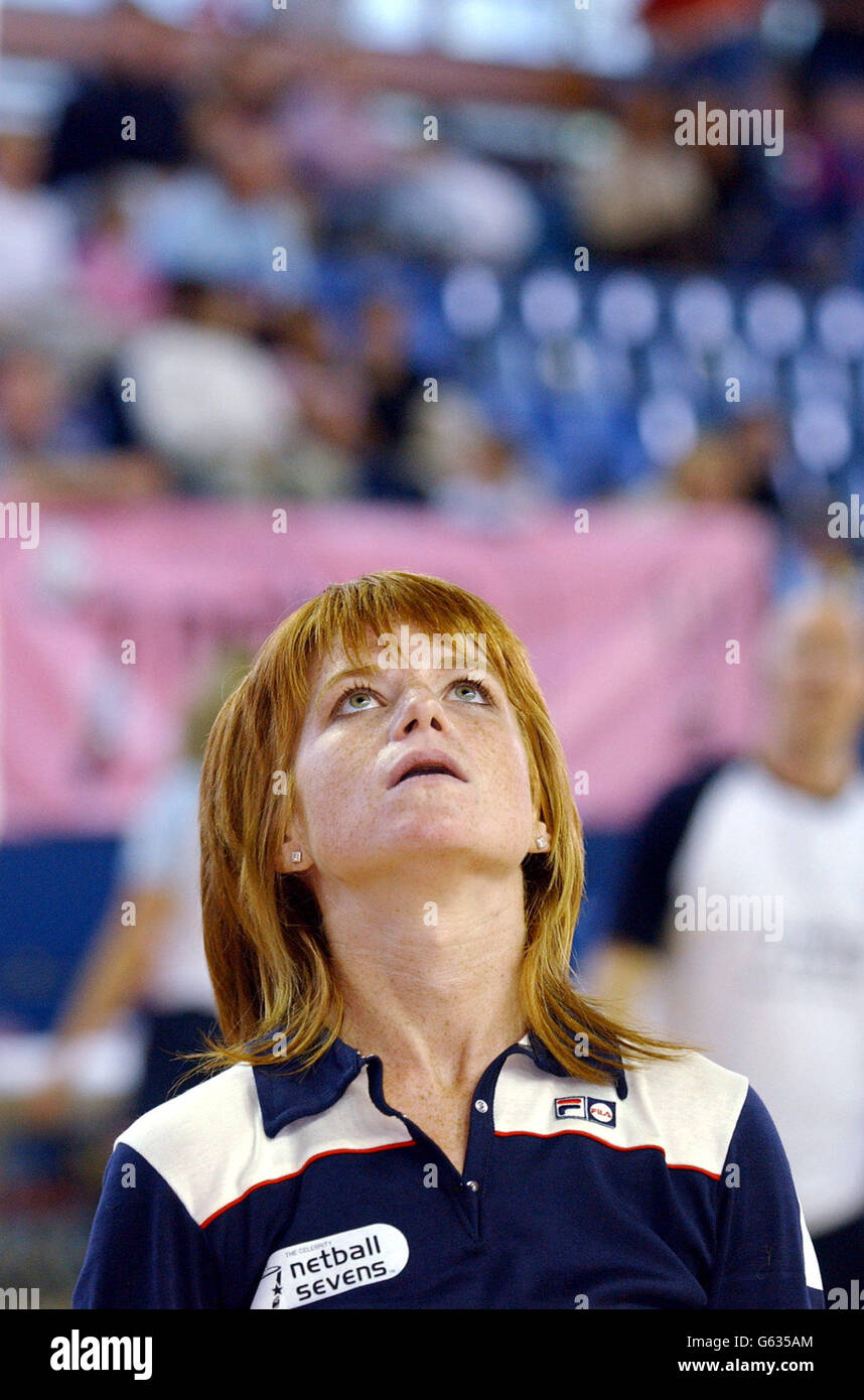 Patsy Palmer - Celebrity Netball Stock Photo - Alamy