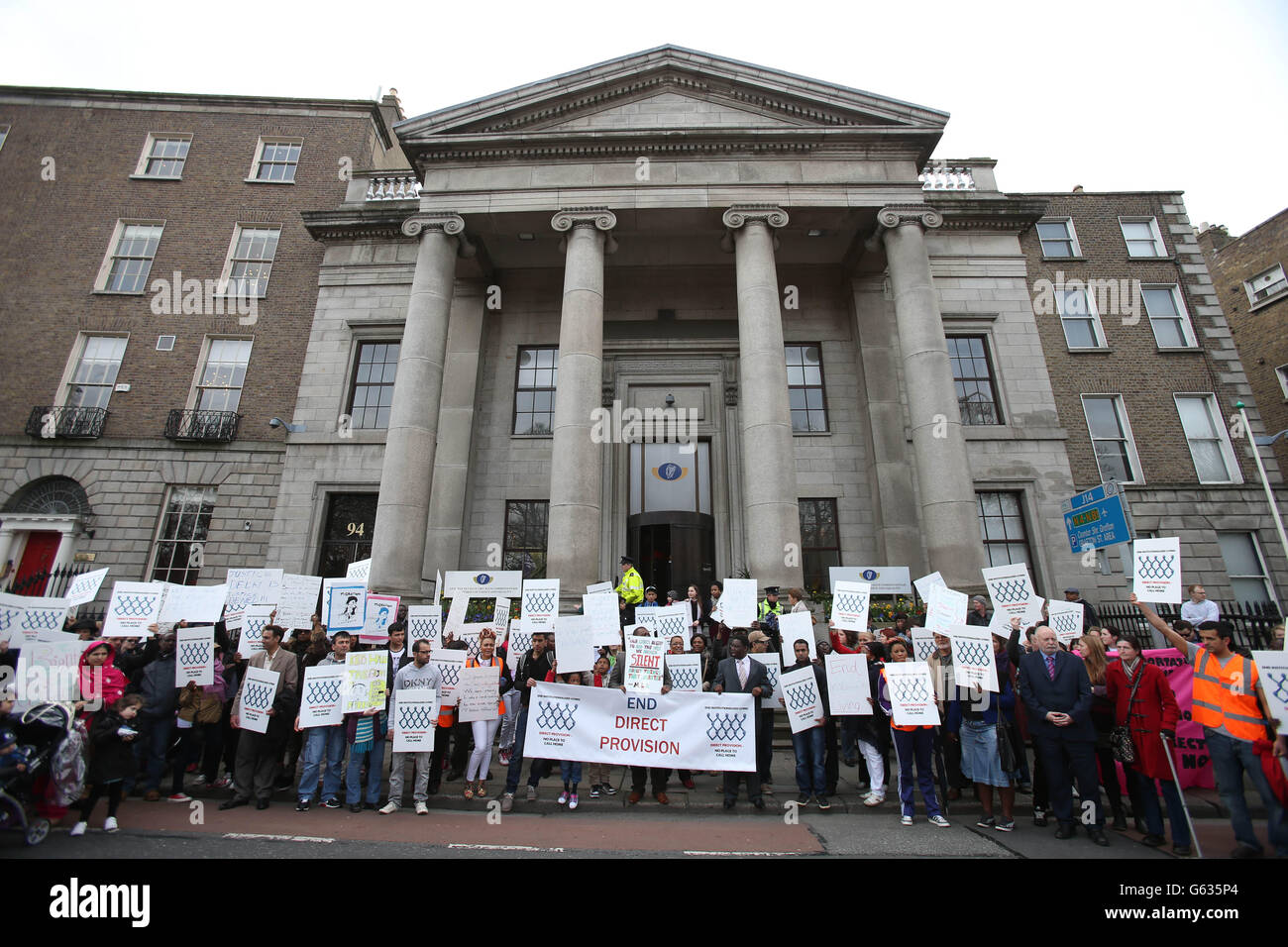 Asylum protest march in Dublin Stock Photo - Alamy