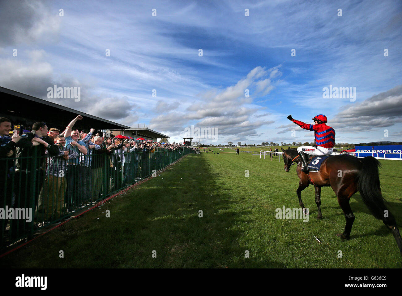 Sprinter Sacre and jockey Barry Geraghty celebrates victory over Sizing ...