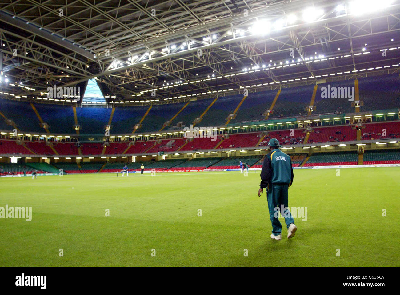Muttiah Muralitharan. Muttiah Muralitharan fields as the Brits bat in ...