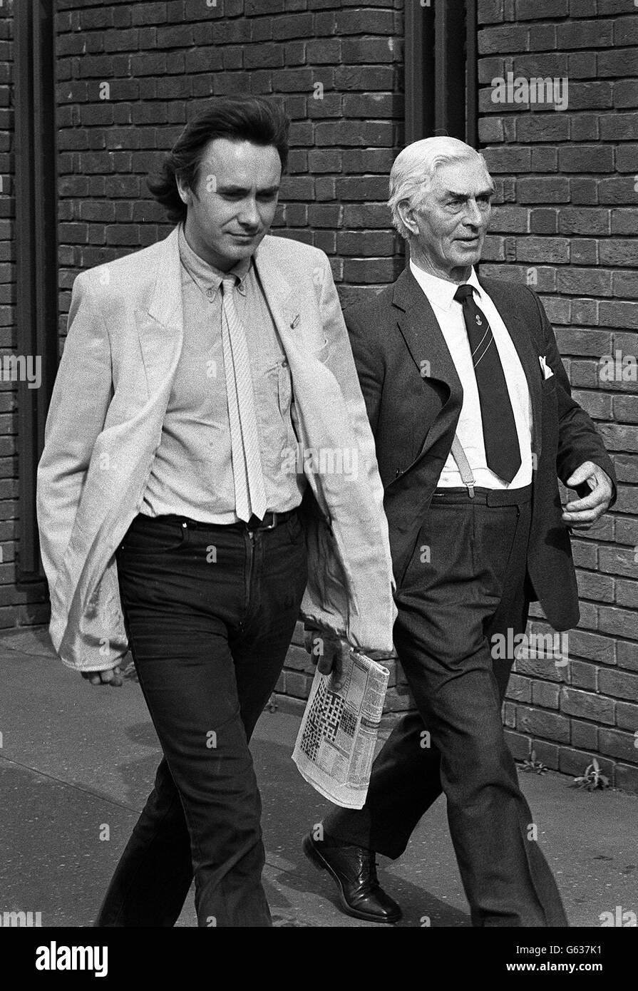 Colin Caffell, widower of Sheila "Bambi" Caffel, and Robert Boutflour ...