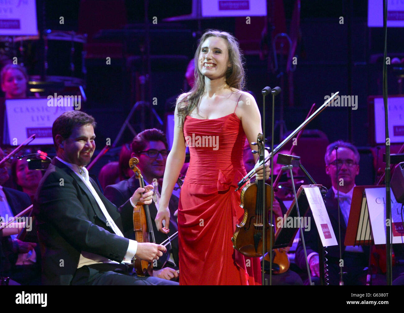 Classic FM Live concert - London. Amy Dickson performs during Classic ...
