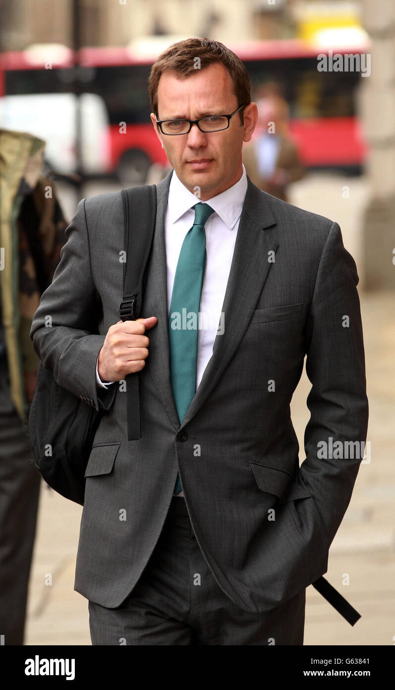 Former editor of the News of the World Andy Coulson arrives at the Old ...