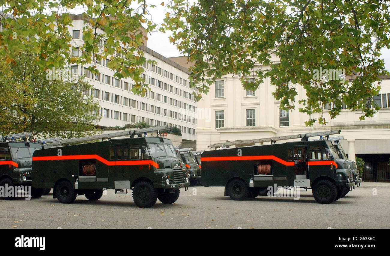 British Fire Service Strike Stock Photo - Alamy