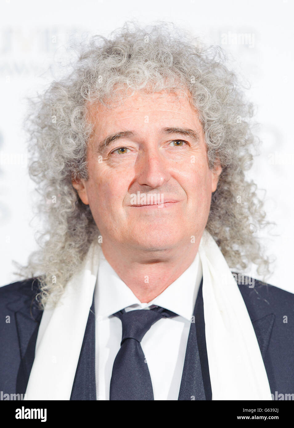 Brian May in the press room at the Olivier Awards 2013, at the Royal ...