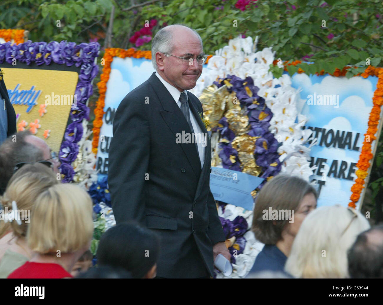 The Australian Prime Minister John Howard arrives at a memorial service ...