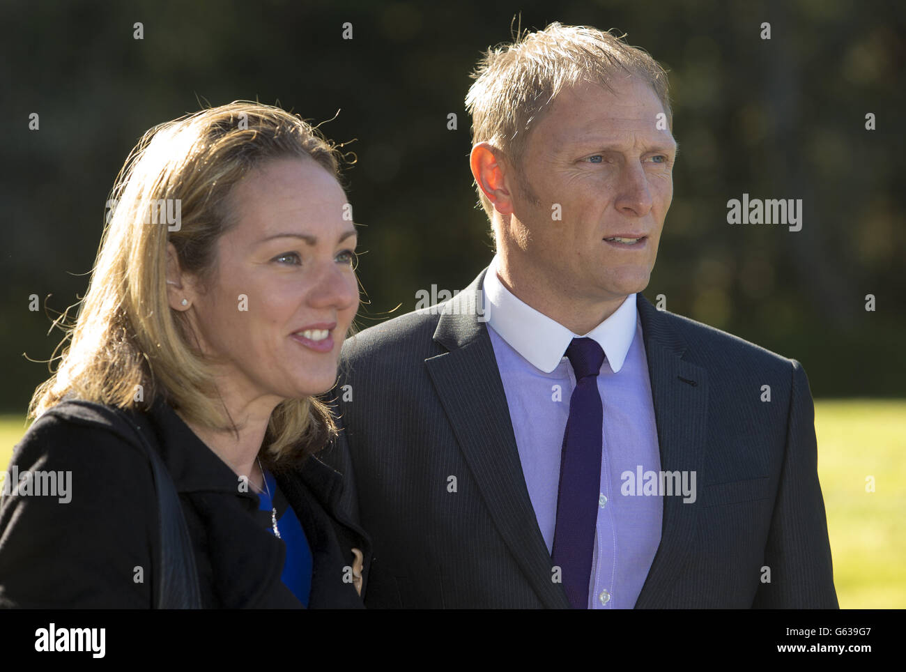 SAS sniper Sergeant Danny Nightingale arrives with wife Sally for a ...