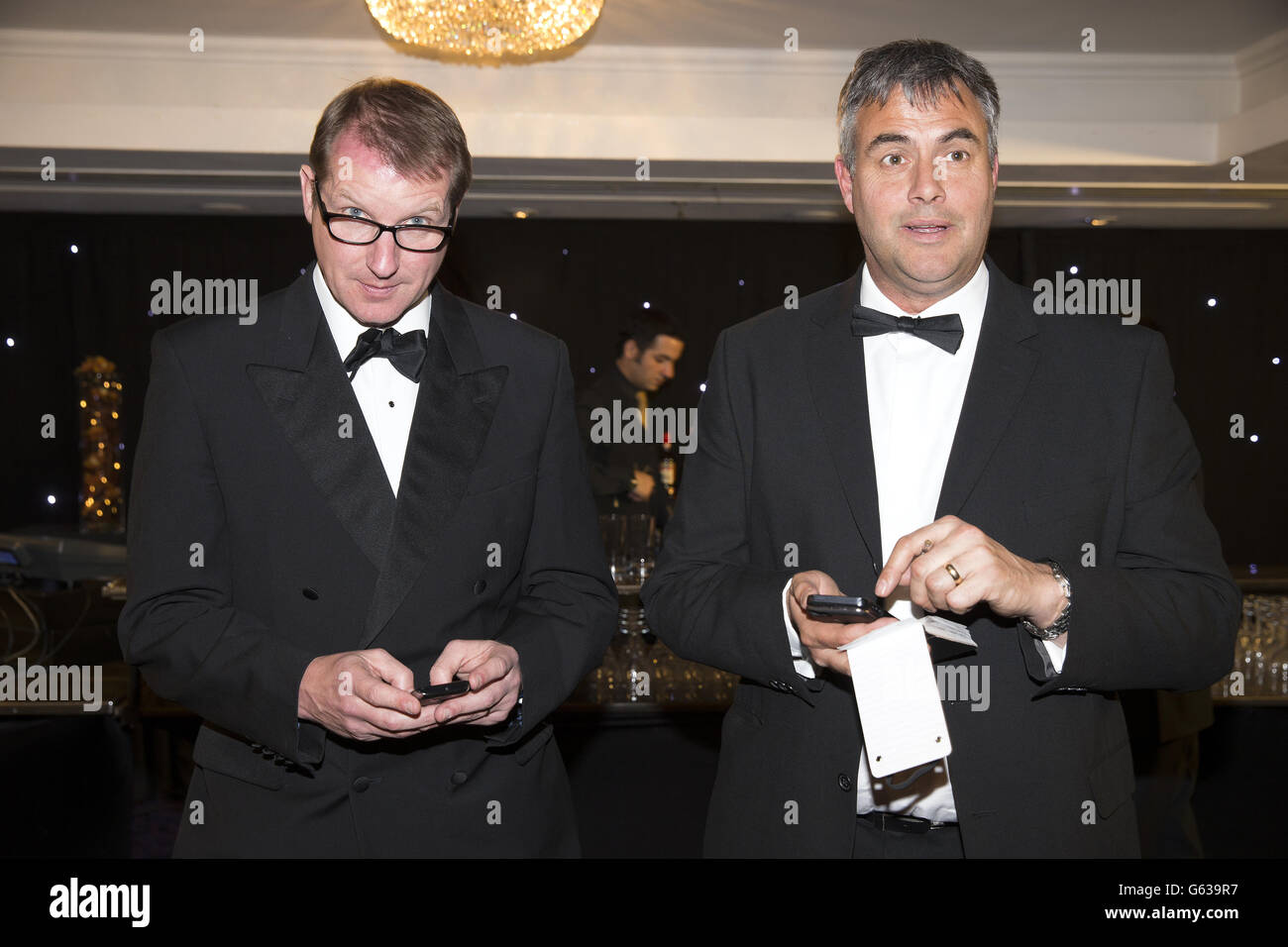 Henry Winter (left) and Shaun Custis in the ballroom during the PFA ...