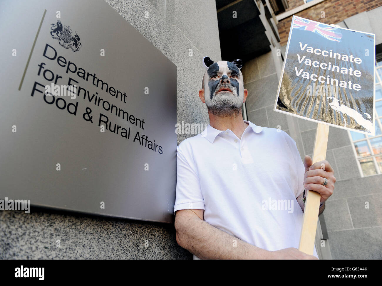 Badger cull protest Stock Photo - Alamy