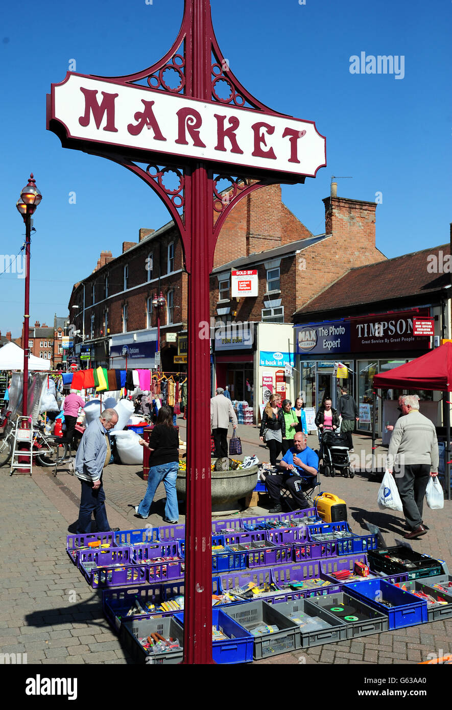 Long Eaton High Street in Nottinghamshire Stock Photo - Alamy