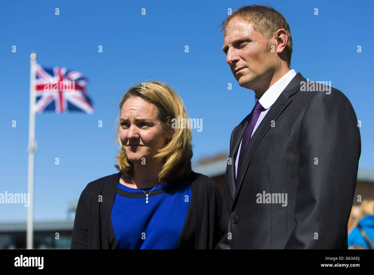 SAS sniper Sergeant Danny Nightingale with wife Sally outside the Court ...