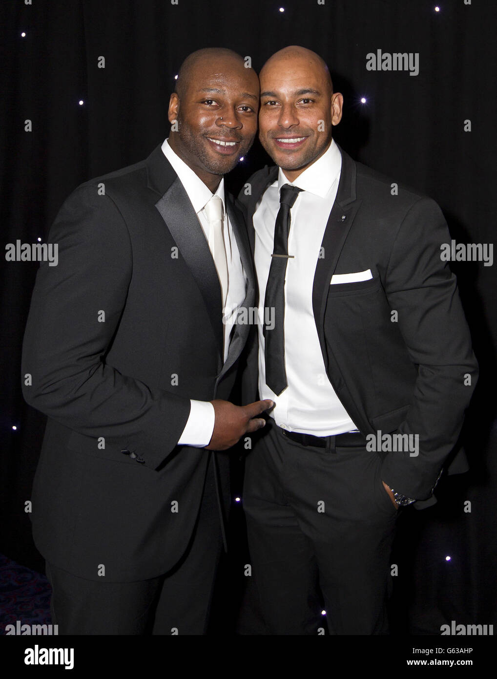 Adie Mike (left) and Nevin Riches during the PFA Player of the Year ...