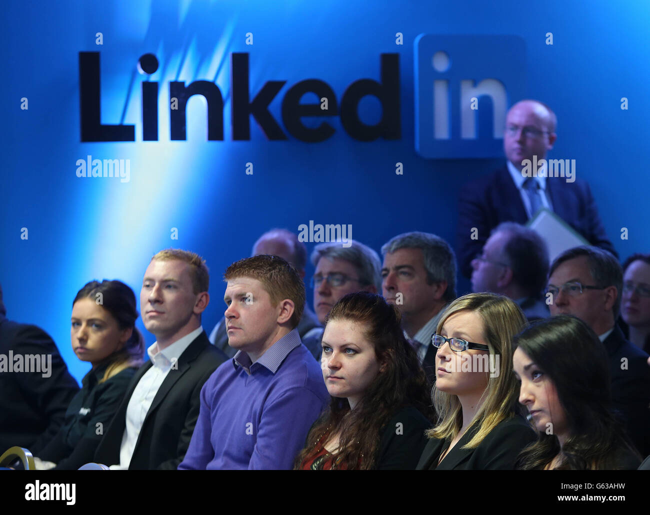 Linkedin logo linkedins offices in gardner house hi-res stock ...