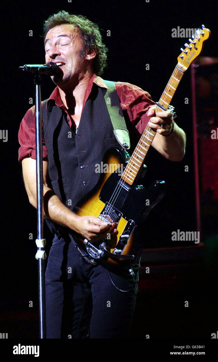 Bruce Springsteen concert Stock Photo - Alamy