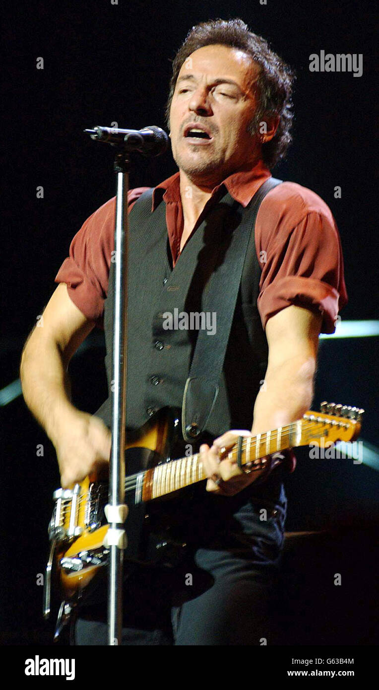 Bruce Springsteen concert Stock Photo - Alamy
