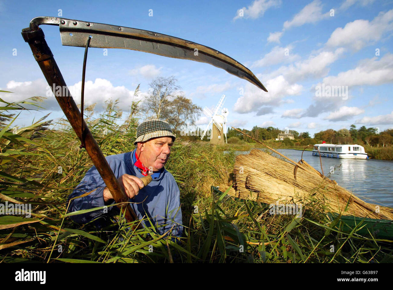 Reed cutting craft hi-res stock photography and images - Alamy