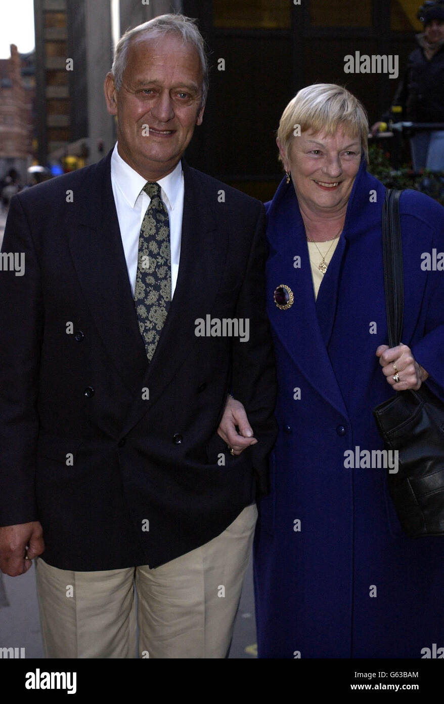 Graham Burrell leaves the Old Bailey in central London with Kate ...