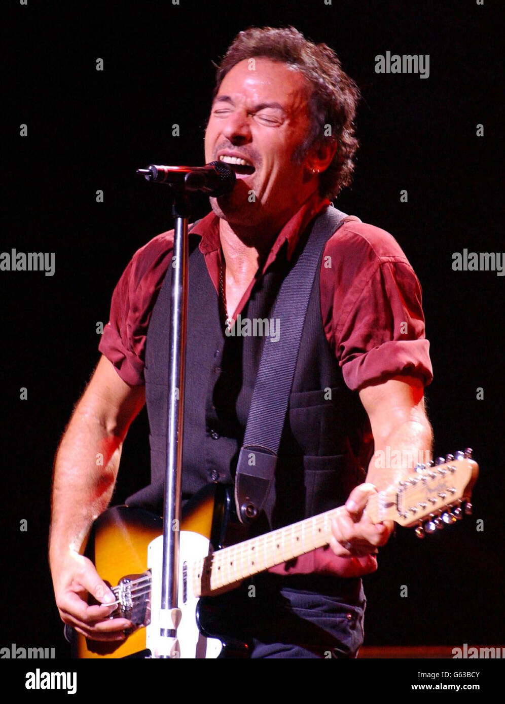 Bruce Springsteen concert Stock Photo - Alamy