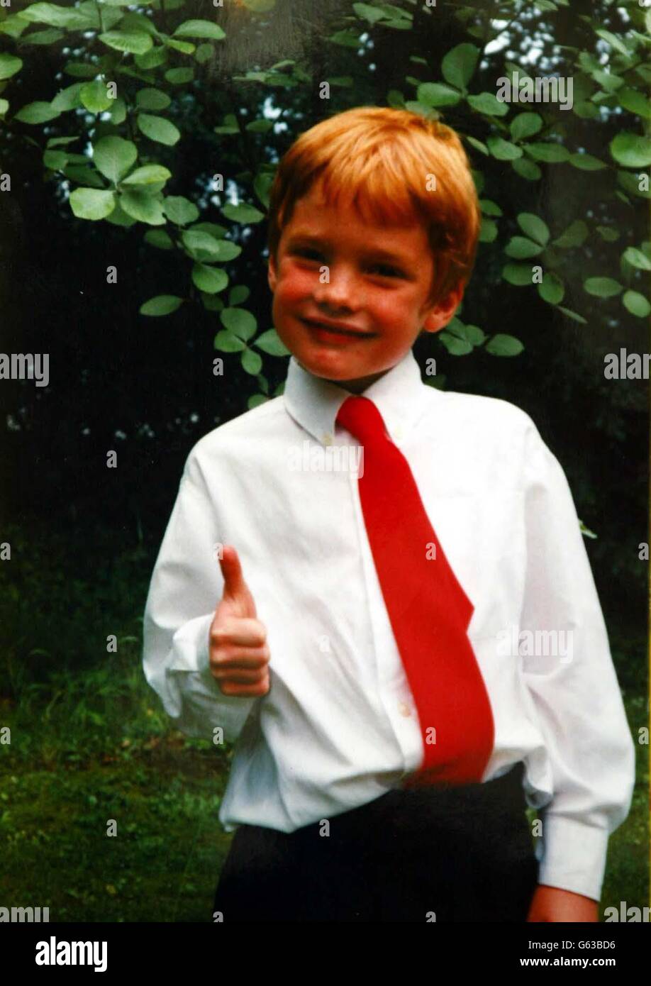 A collect picture of Christopher Vince, 12, whose heroic efforts to ...