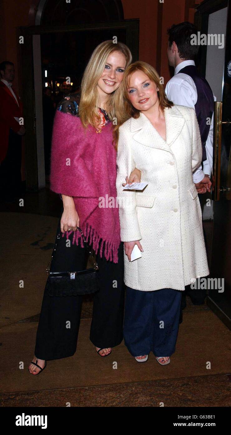 Fame Academy's Pippa Fulton, (left) and Sinead Quinn, arriving at the ...