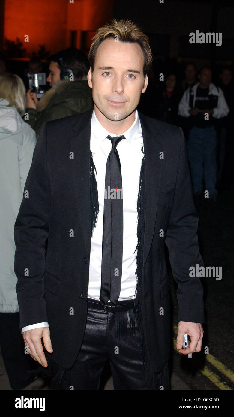 David furnish arriving at the metropolitan hotel hi-res stock ...