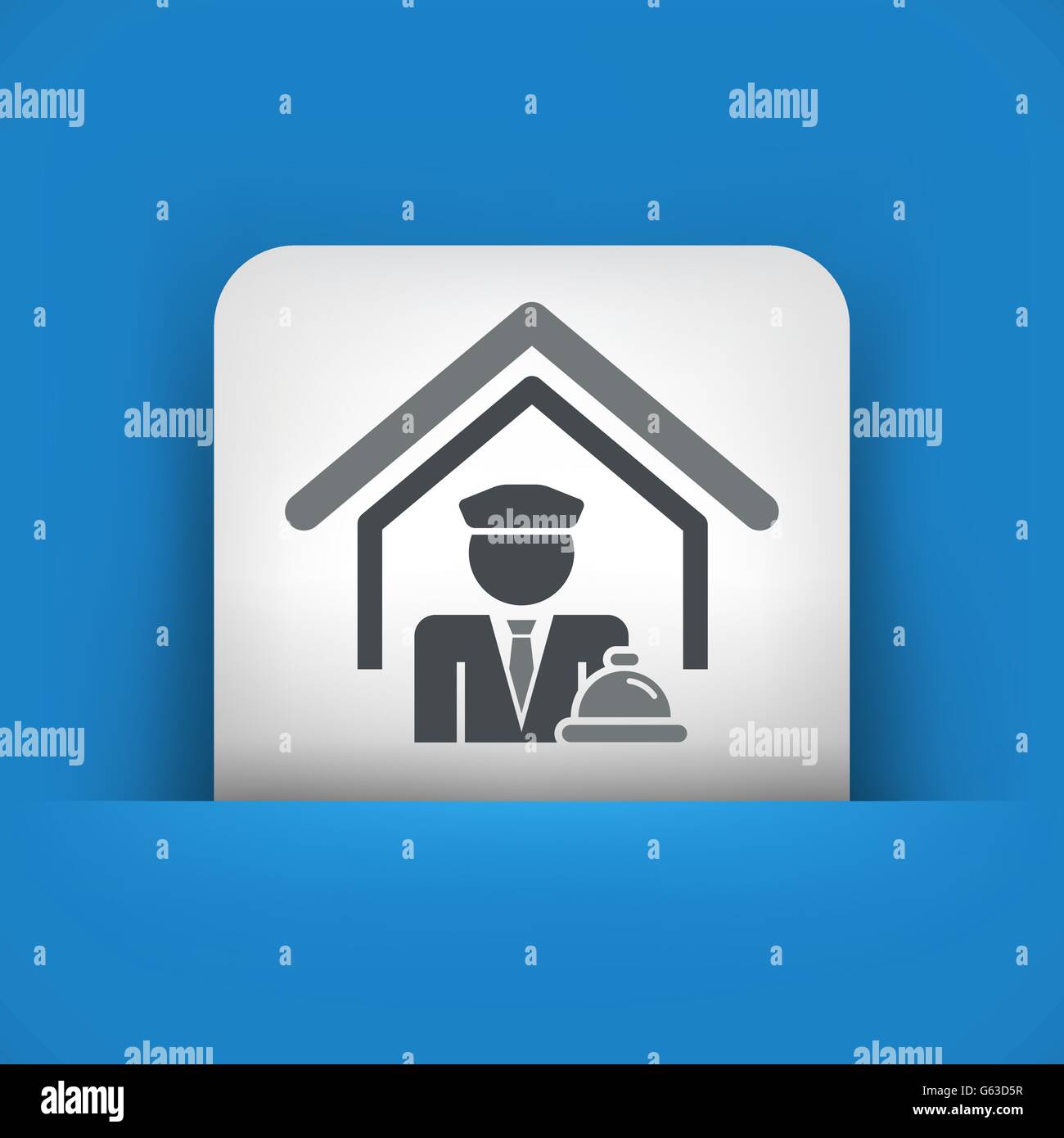 Concierge hospitality hotel icon Stock Vector Images - Alamy