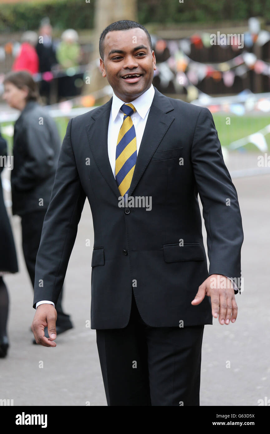 Sergeant Johnson Beharry VC before the arrival of Prince Harry to open ...