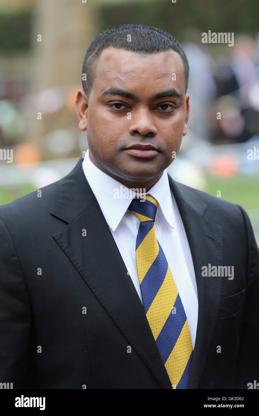 Sergeant Johnson Beharry VC before the arrival of Prince Harry to open ...