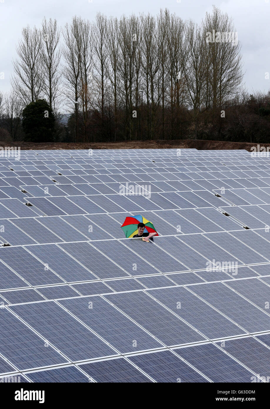 s first ever solar meadow opens Stock Photo - Alamy