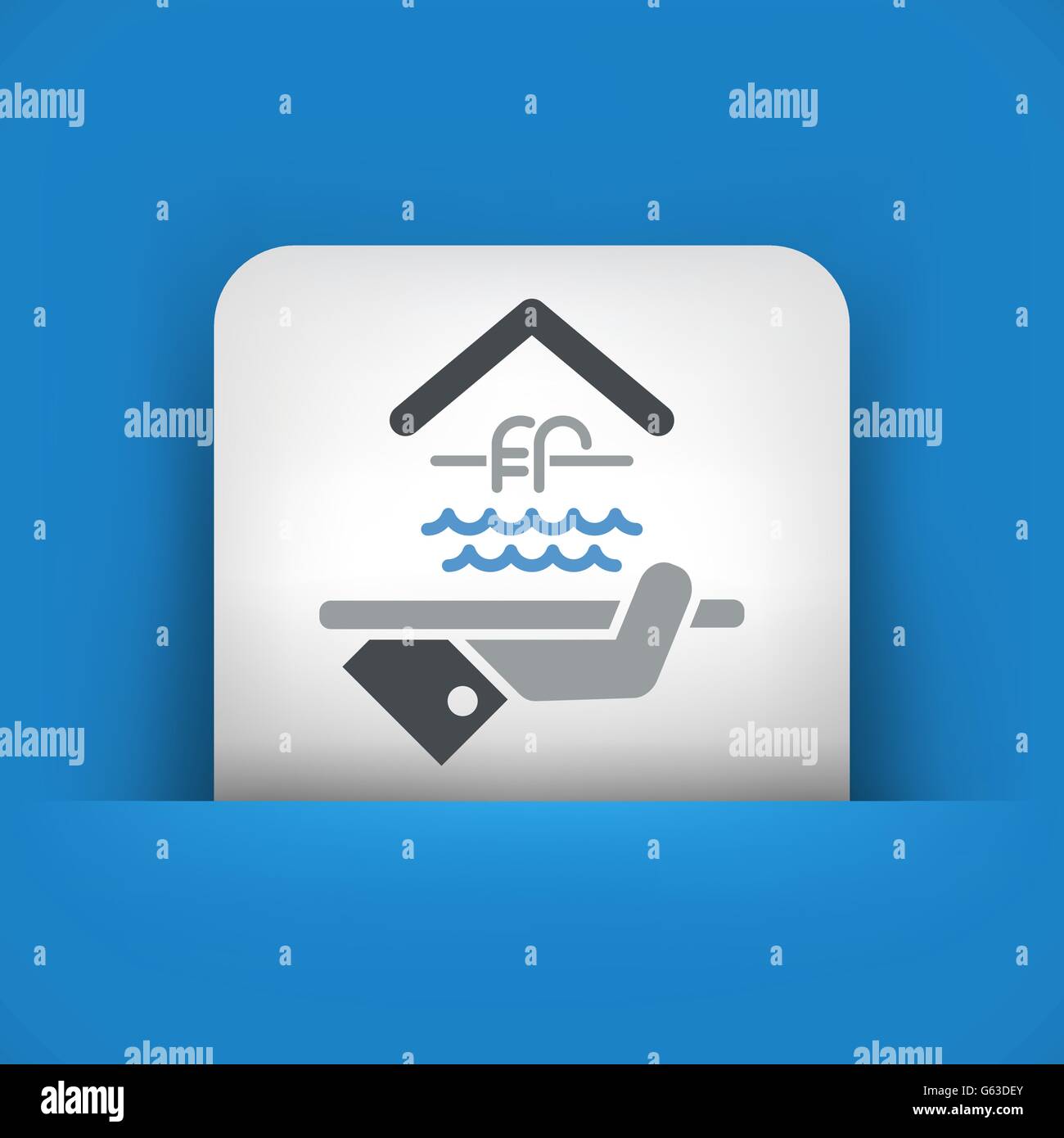 Hotel waiter pool Stock Vector Images - Alamy