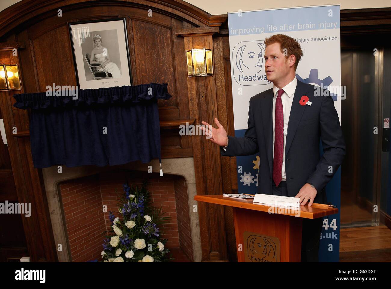 Prince harry gives speech opens new headquarters headway hi-res stock ...