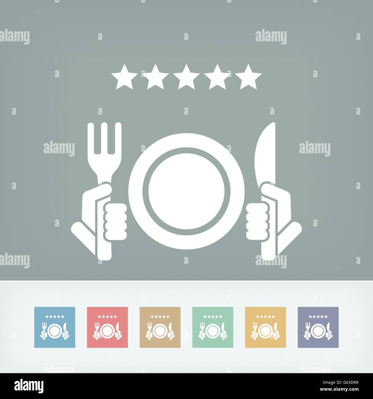 Icon review restaurant Stock Vector Images - Alamy