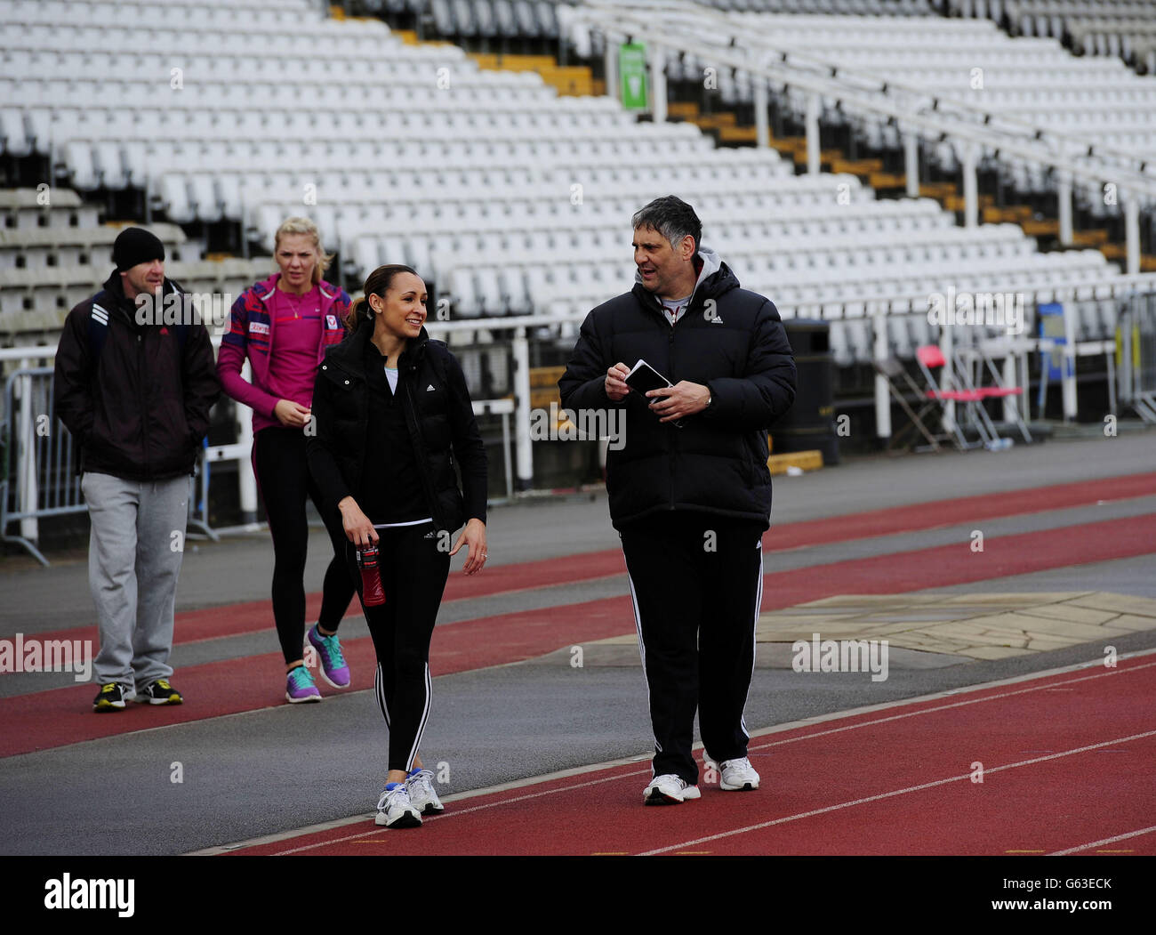 Athletics - Jessica Ennis Training - Don Valley Stadium Stock Photo - Alamy