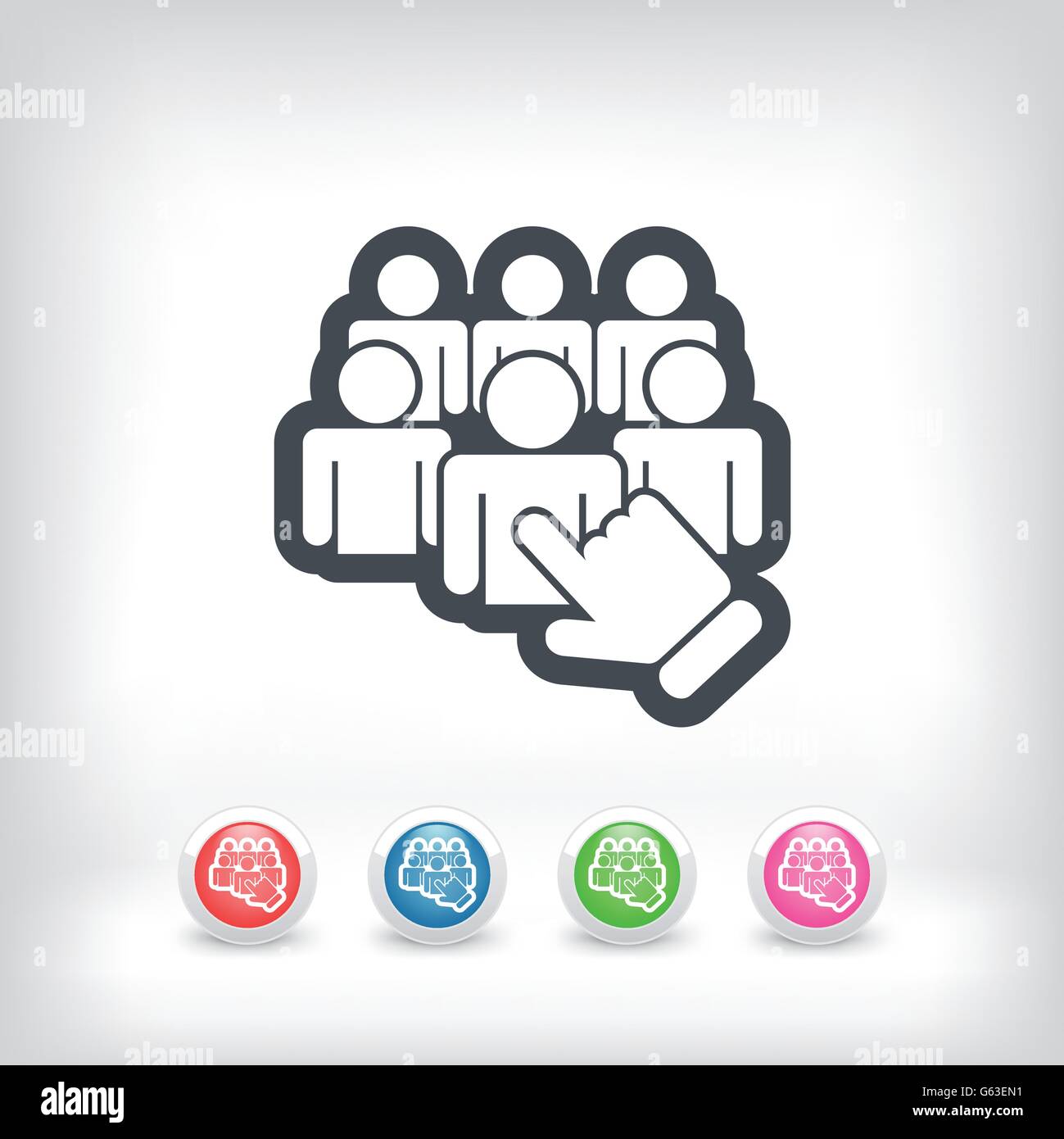 Staff selection icon Stock Vector Image & Art - Alamy