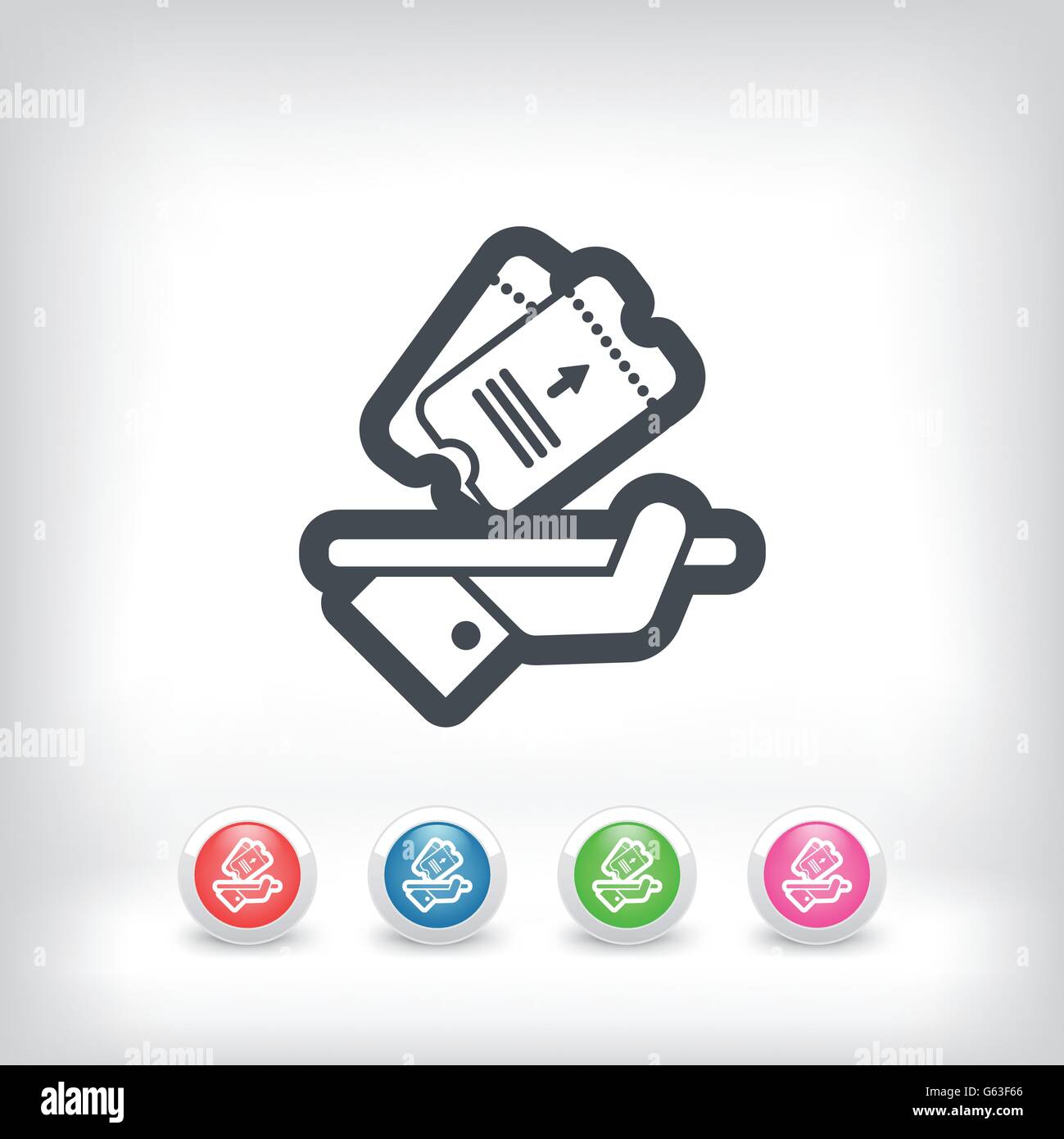 Travel ticket not boarding pass fly Stock Vector Images - Alamy