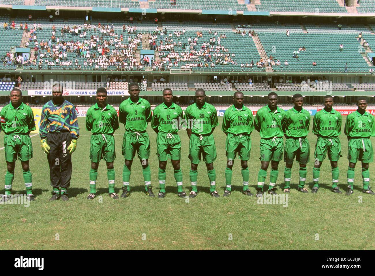 AFRICAN SOCCER - AFRICAN CUP OF NATIONS - TUNISIA v ZAMBIA. Zambia team ...