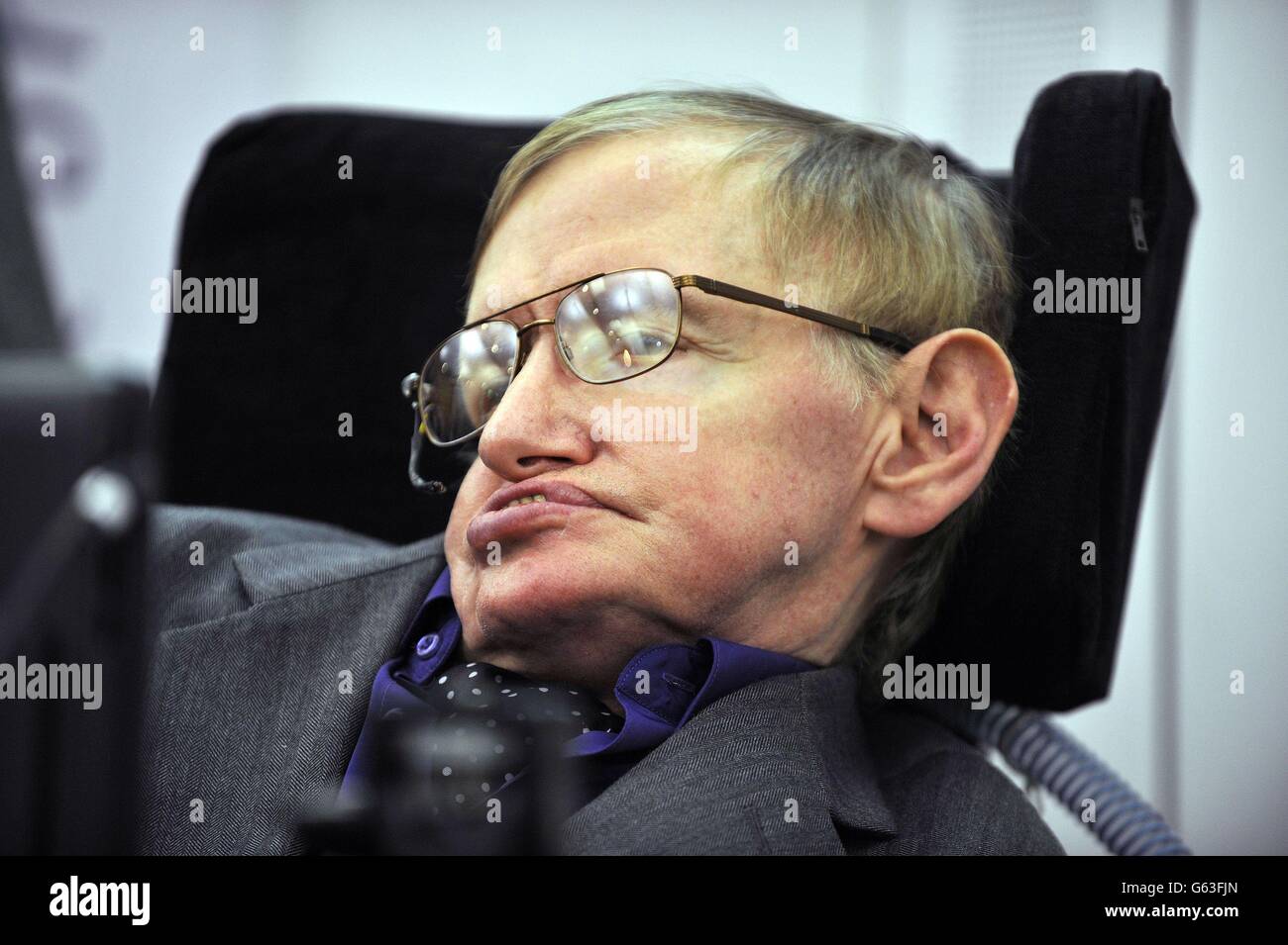 Professor Stephen Hawking launches a report by the charity Breath On UK ...