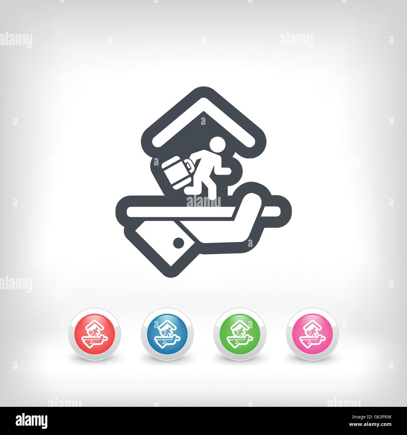 Hotel icon. Arrival/departure Stock Vector Image & Art - Alamy