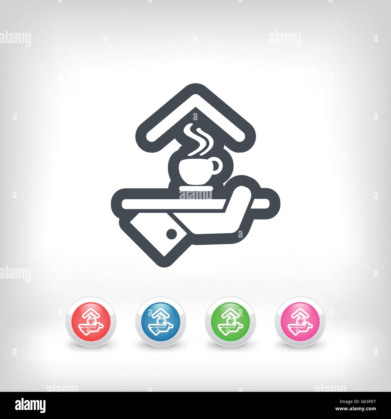 Hotel icon. Breakfast icon Stock Vector Image & Art - Alamy