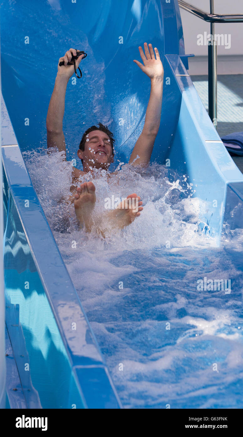 Chris Cook, former Olympic swimmer and Just a Drop School Ambassador ...