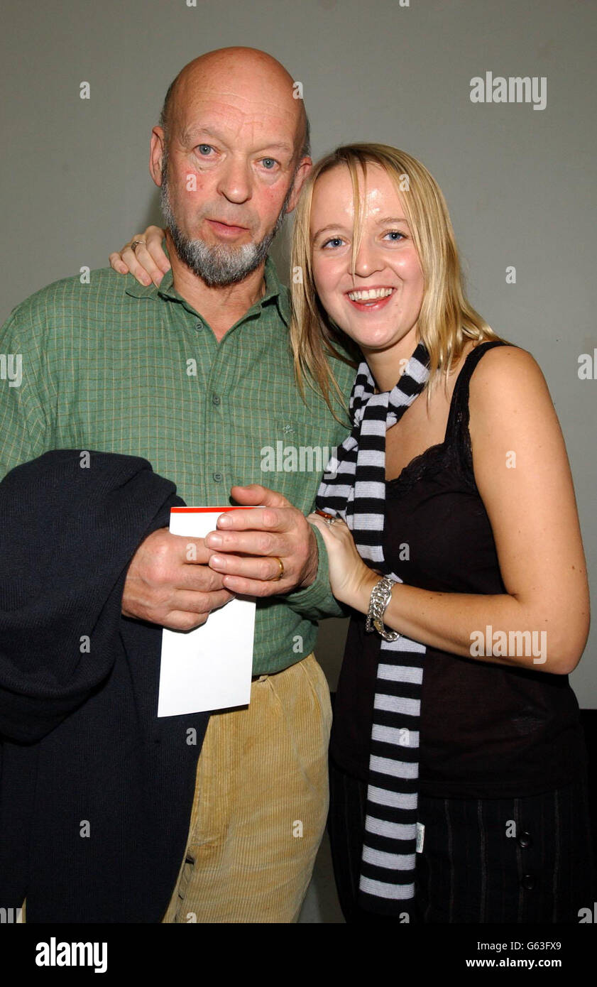 Michael Eavis and daughter Emily arriving at the Old Saatchi Gallery in ...