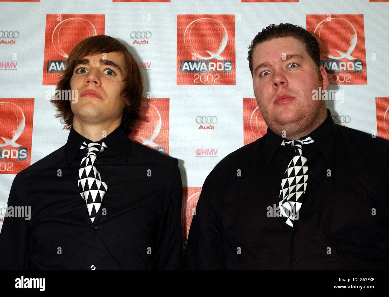 Lead singer Howlin' Pelle Almqvist and guitarist Vigilante Carlstroem ...