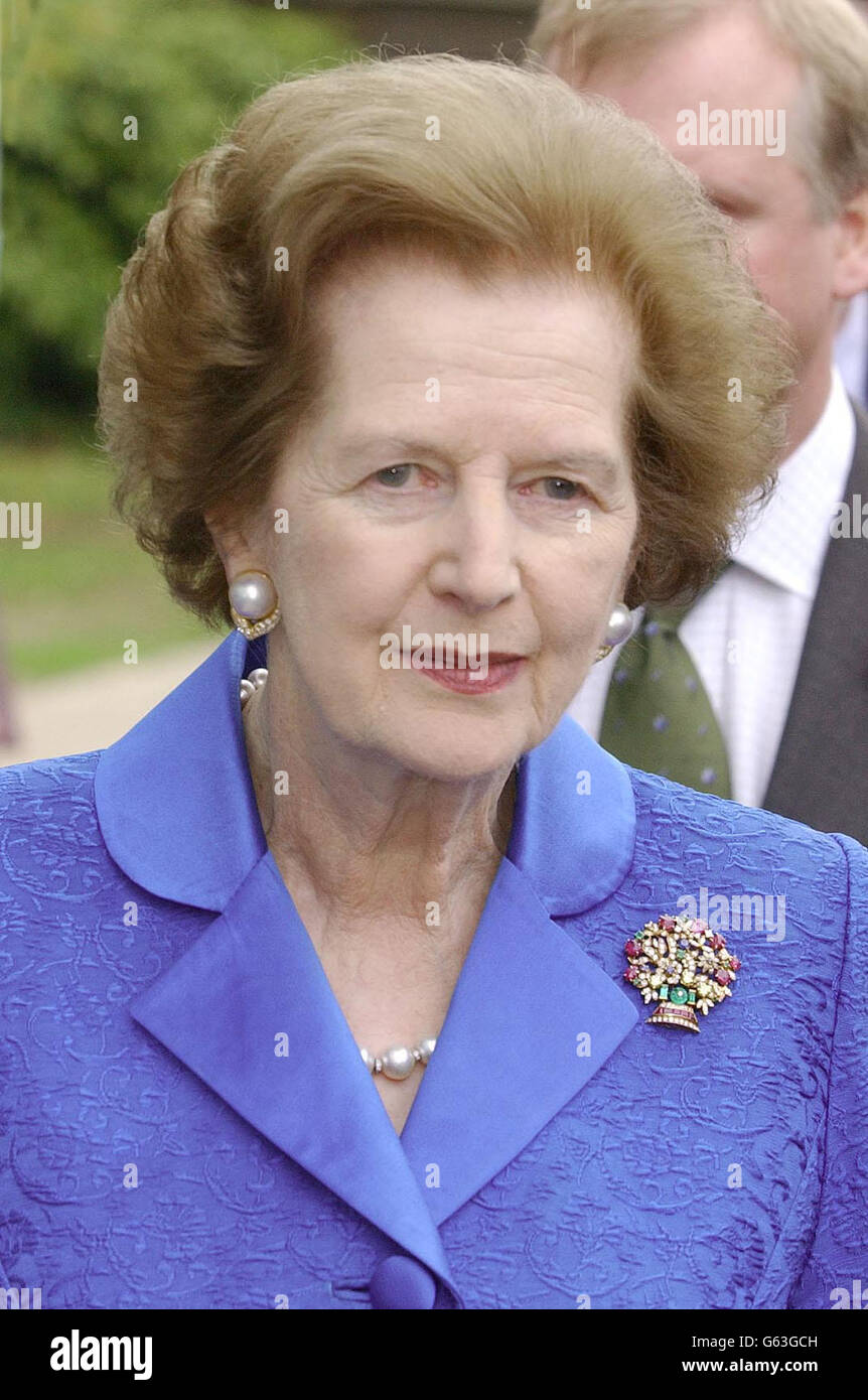 Baroness Thatcher - Churchill College Stock Photo - Alamy