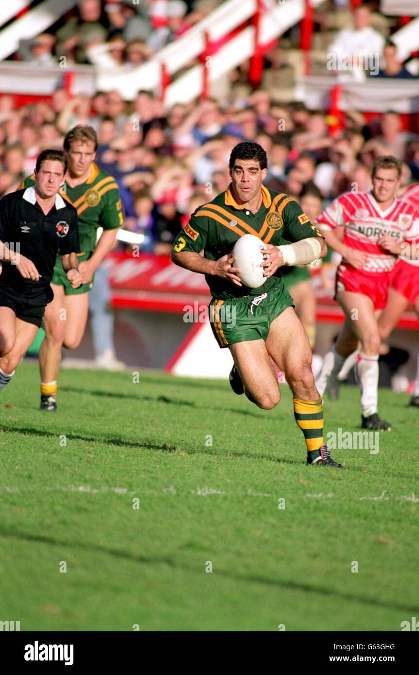 INTERNATIONAL RUGBY LEAGUE. MAL MENINGA, AUSTRALIA Stock Photo - Alamy
