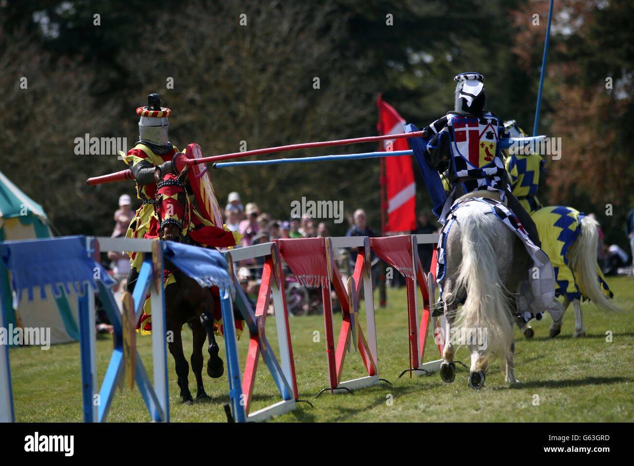 Sir Franck (left) and Sir Sam (right) from the Knights of Royal England ...